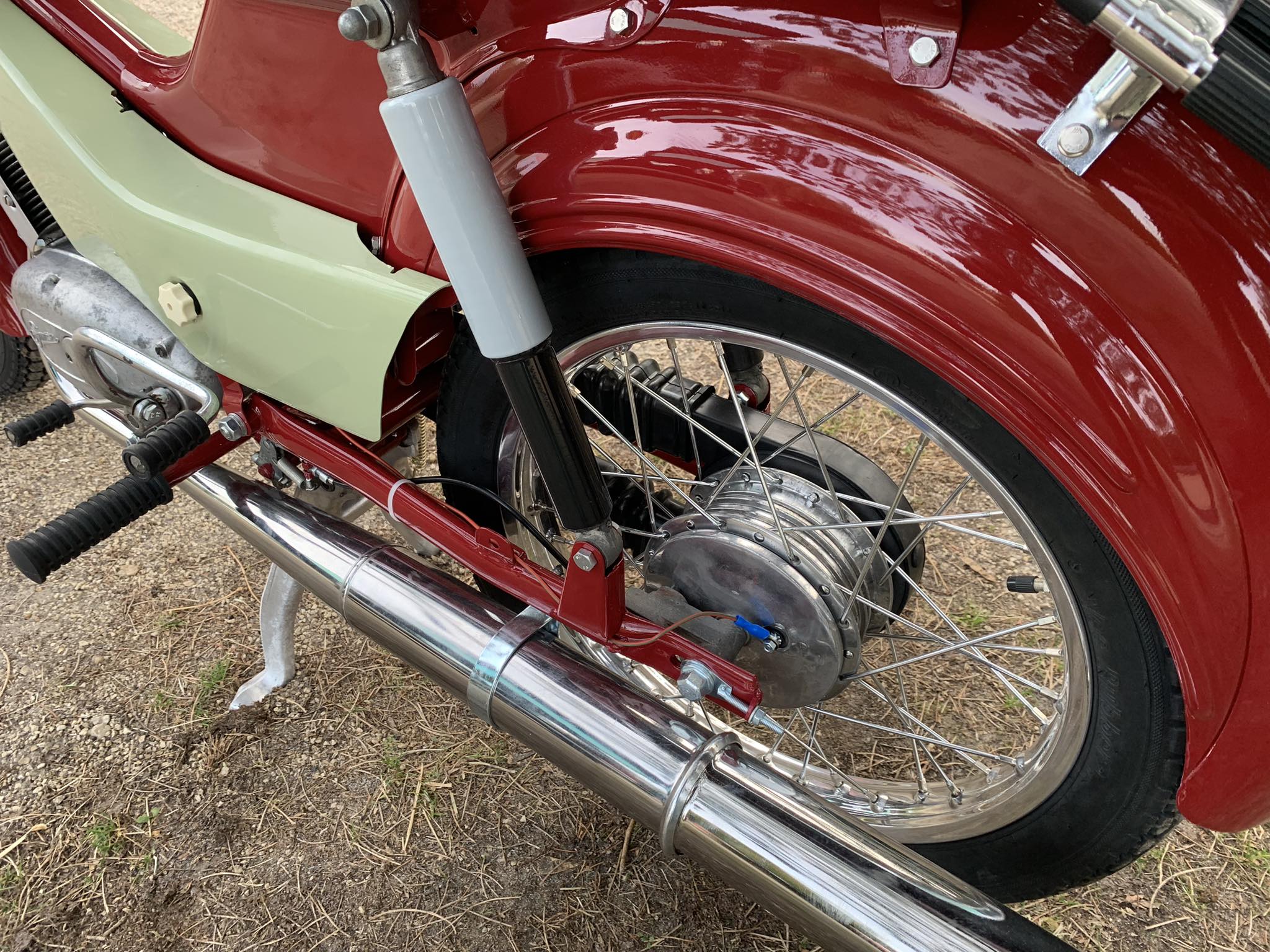Simson Star motorcycle front and rear telescopic top cover. by Arnold ...