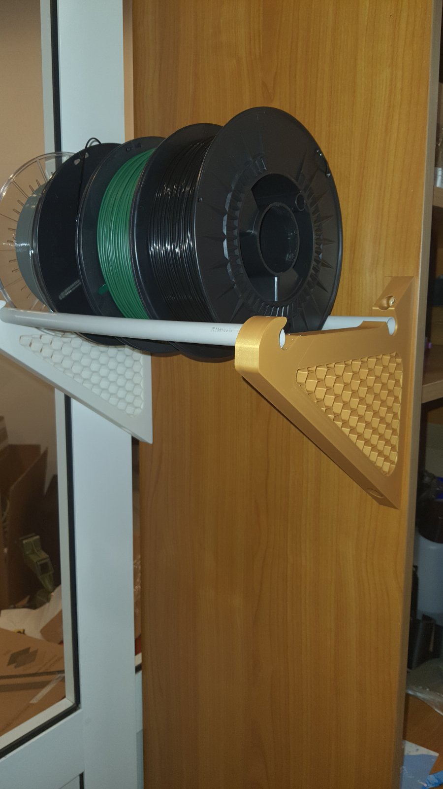 Remixed Wall mounted filament Rack by marto | Download free STL model ...