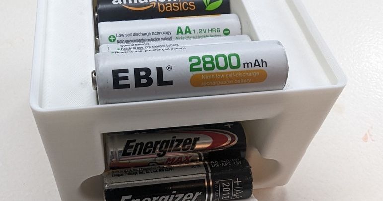 Gridfinity Battery Dispenser AA by Seth Overbeek | Download free STL ...