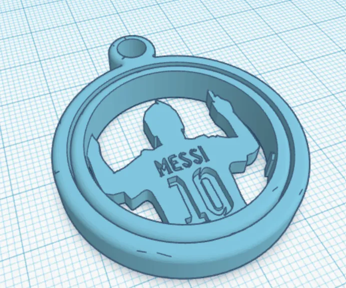Messi Rotating pendant by 3d tisk - Sam | Download free STL model ...