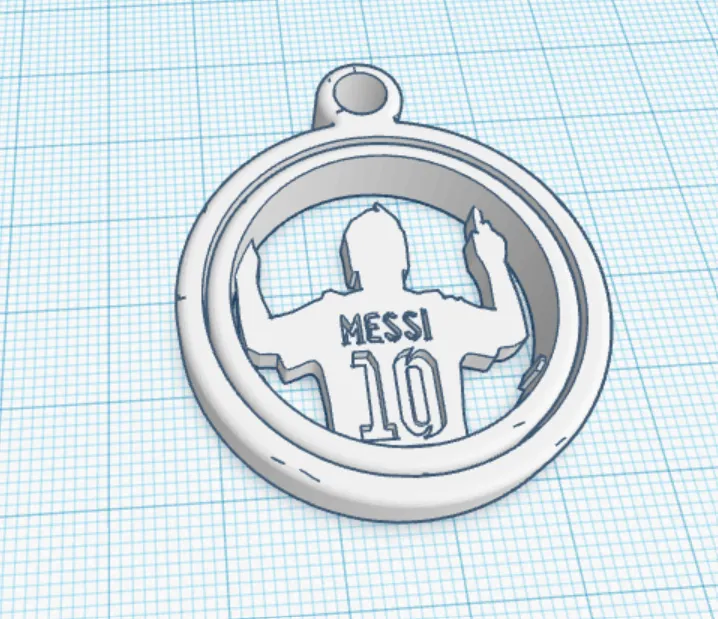 Messi Rotating pendant by 3d tisk - Sam | Download free STL model ...