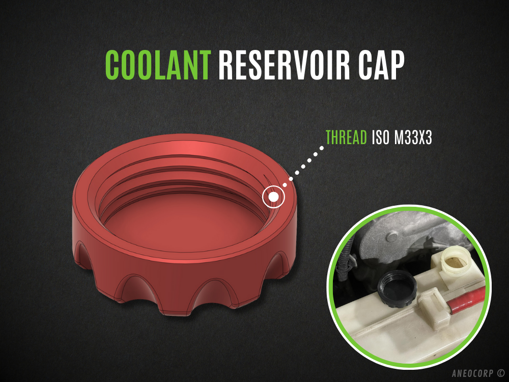 Coolant Reservoir Cap by AneoPsy | Download free STL model | Printables.com