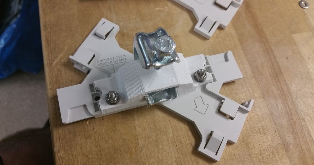 Aerohive Beam Mount by MichaelDot | Download free STL model ...