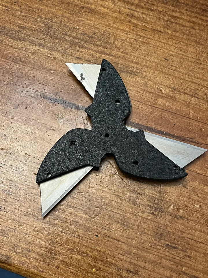 Three point throwing star by Kaleb08 | Download free STL model ...
