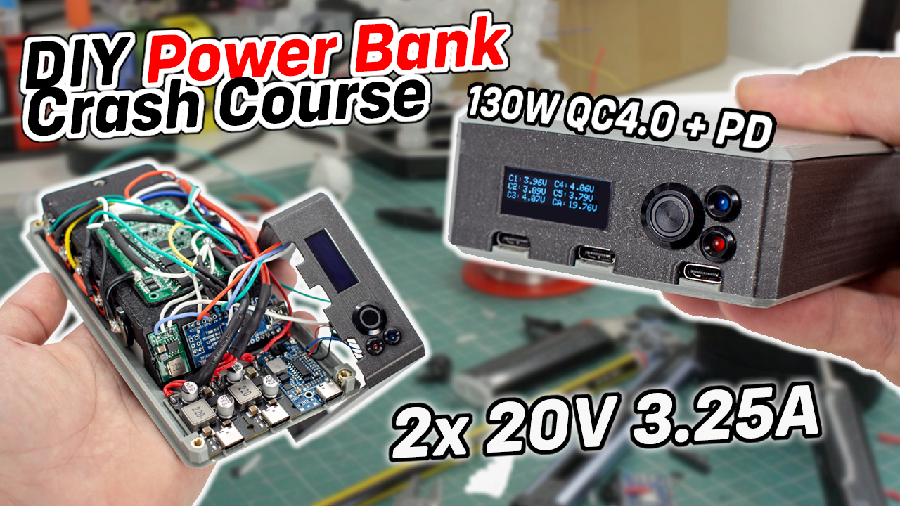 DIY Fast Charge 130W Power Bank by Djambo | Download free STL model ...