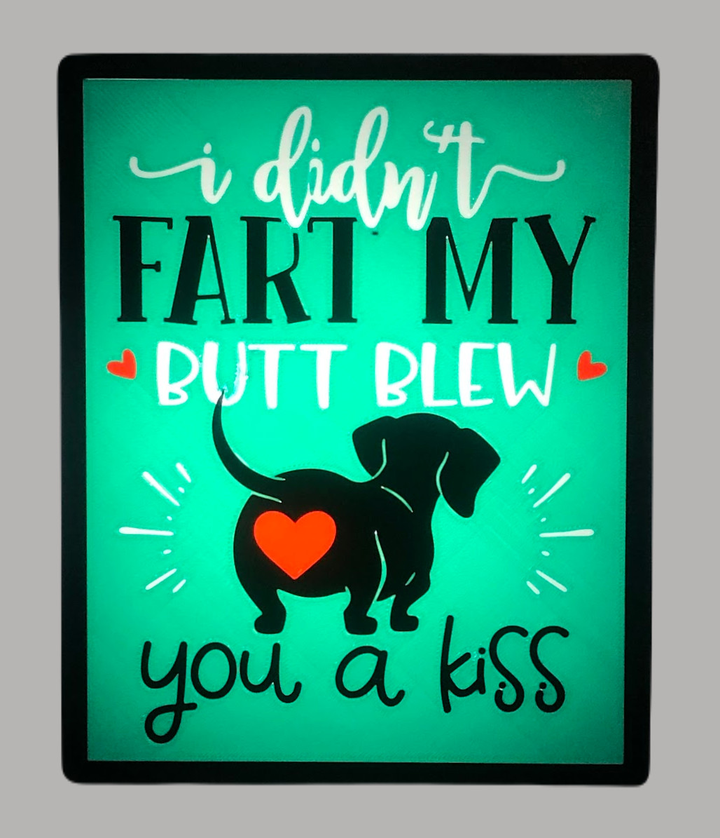 I Didn't Fart - My Butt Blew You a Kiss LED Lamp / Sign von ...