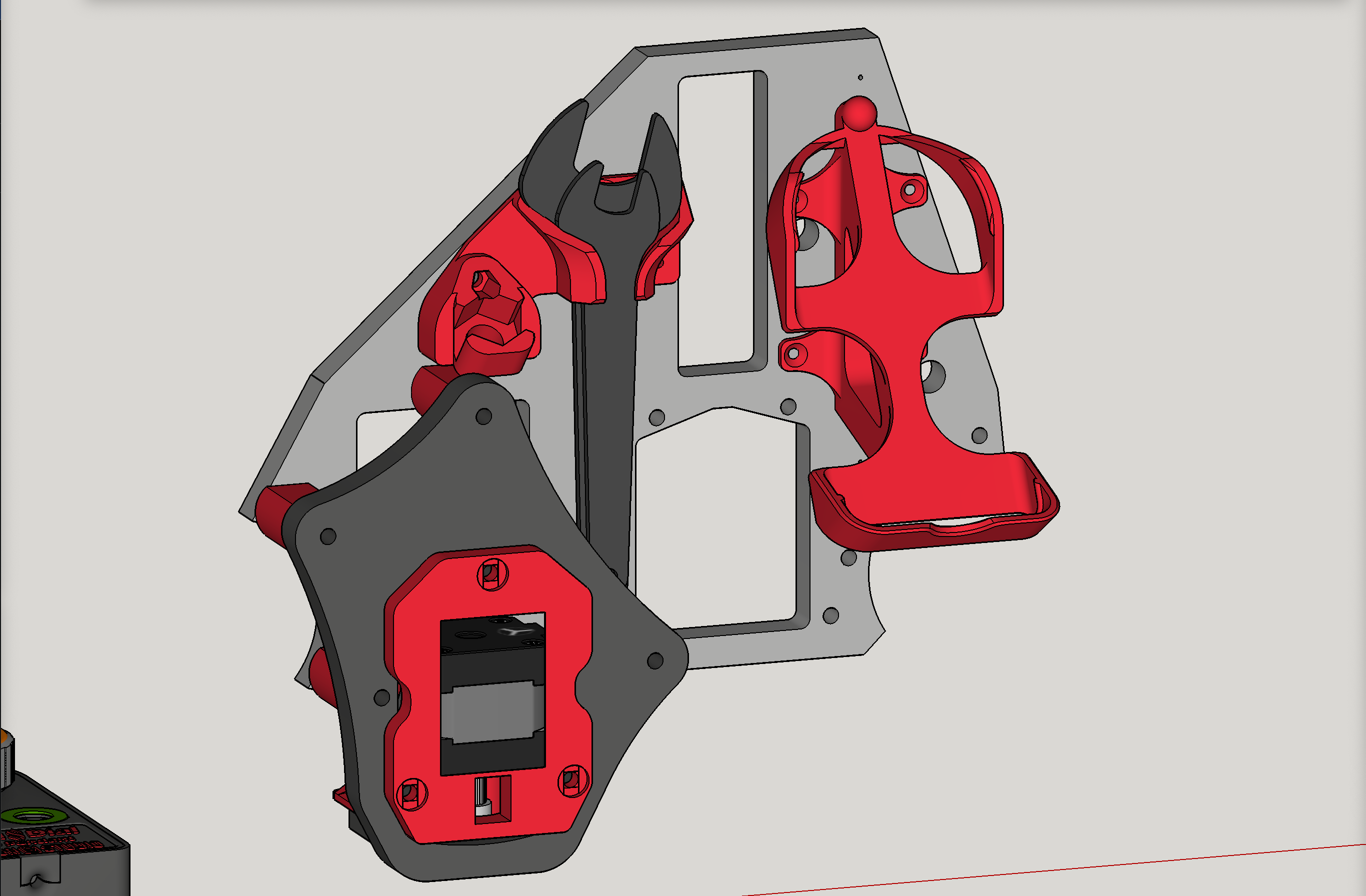 Cradle for FluidNC Dial Pendant on YZ plate of LowRider v3 CNC (v1.6 ...