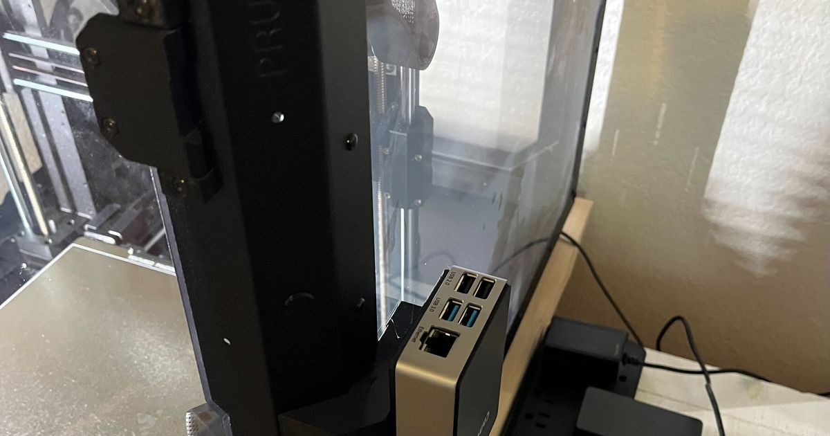 Raspberry Pi4 Flirc Case Mount for the Prusa Enclosure by Hachie ...