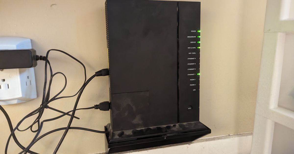 Fiber Modem Shelf by Jason Barrett | Download free STL model ...