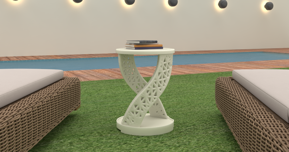 Voronoi outdoor coffee table by Xime Moca | Download free STL model ...