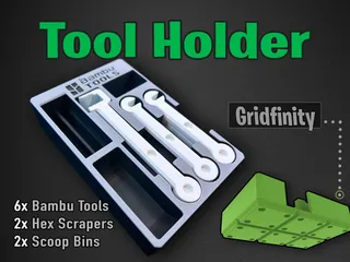 Gridfinity Bambu Tool holder by jufy111 | Download free STL model | Printables.com