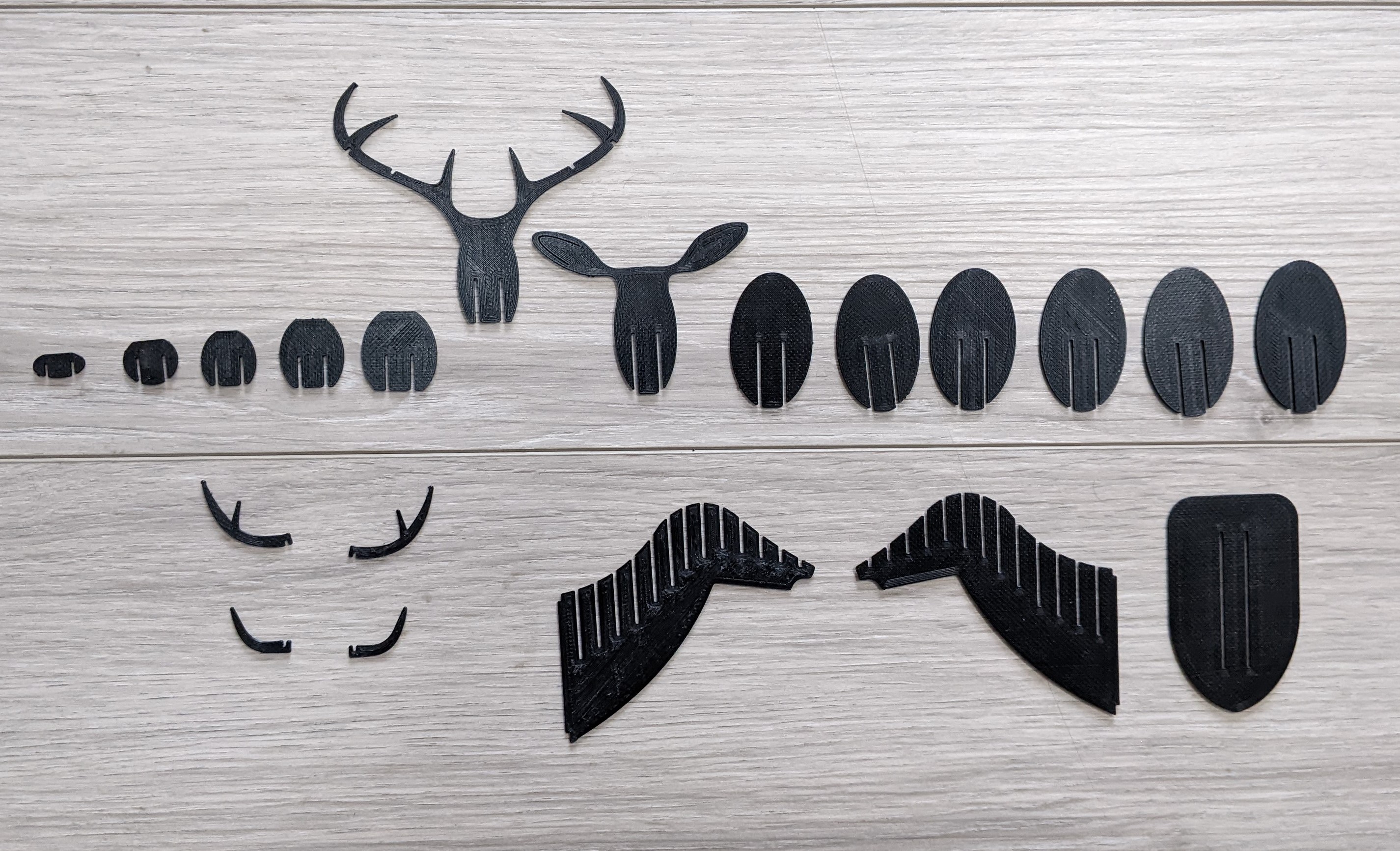 Whitetail Deer Puzzle Kit Card par McMaker3D | Téléchargez gratuitement ...