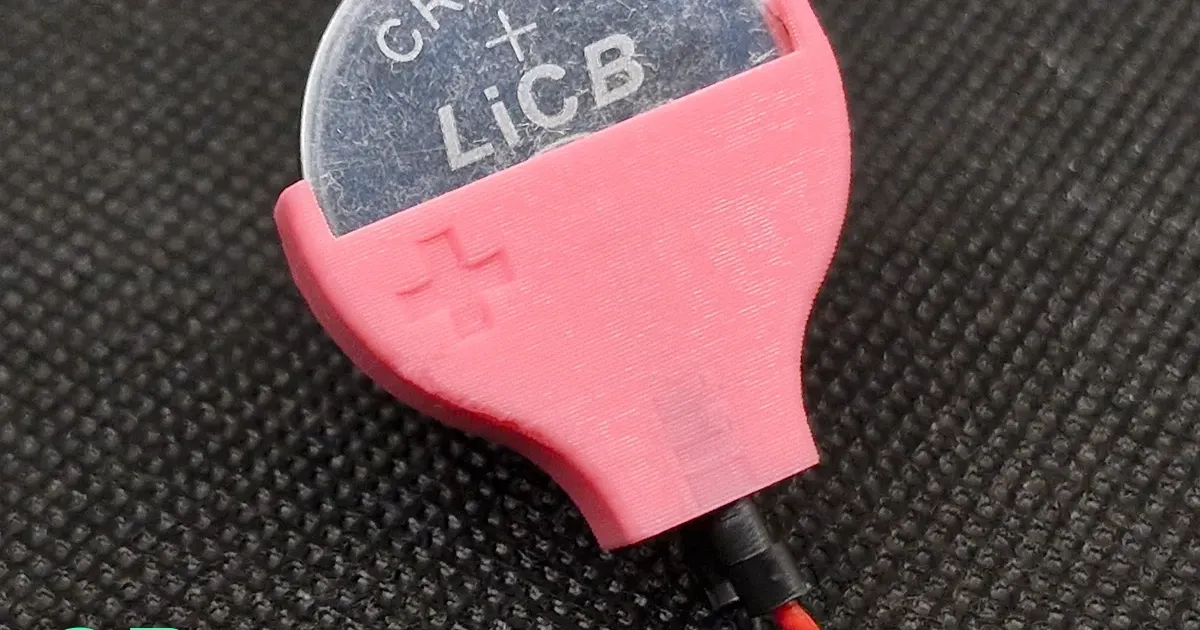 CR2450 Coin Cell Battery Holder by mintonette | Download free STL model ...