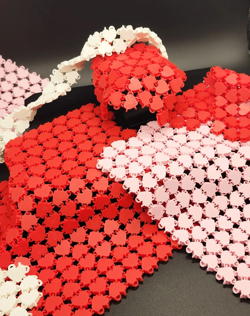 Flexible Heart Fabric ♡ 7 Models by Triple G Workshop | Download free ...