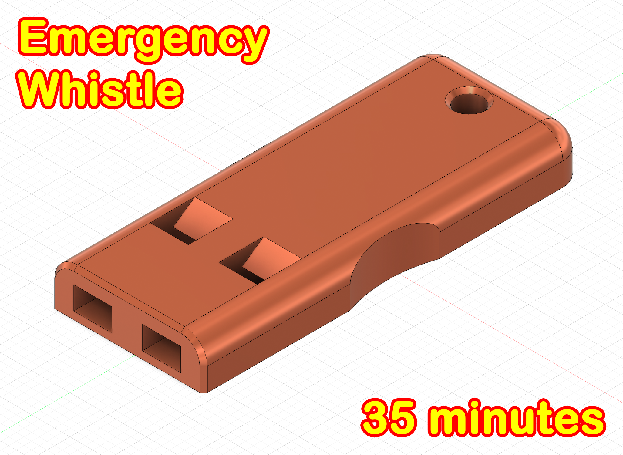 Emergency two-tone whistle - Notfall Zweiton Signalpfeife by Roland ...