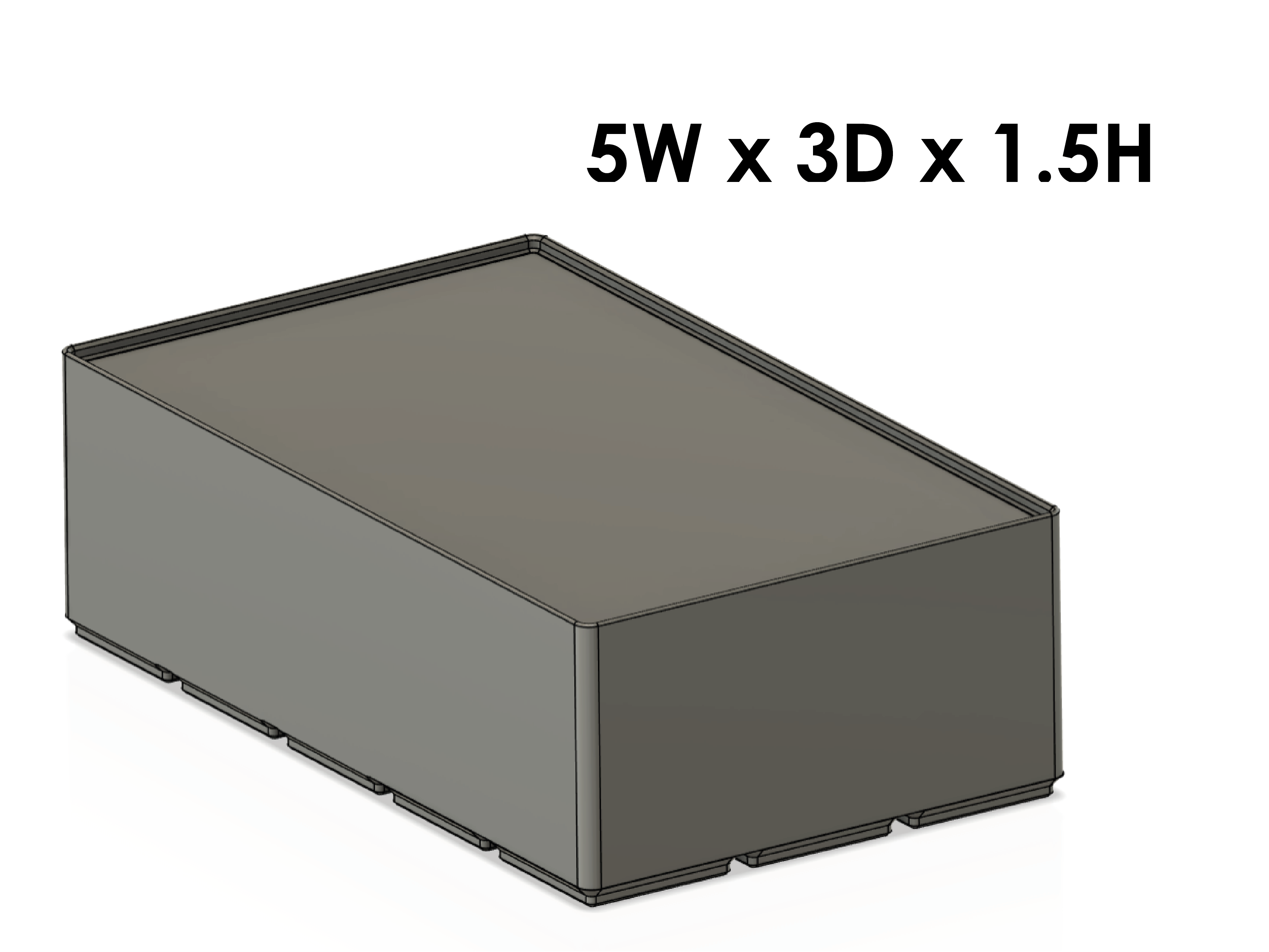 Customizable Gridfinity Boxes Filled-in (Fusion 360) by Spike Mix | Download free STL model ...