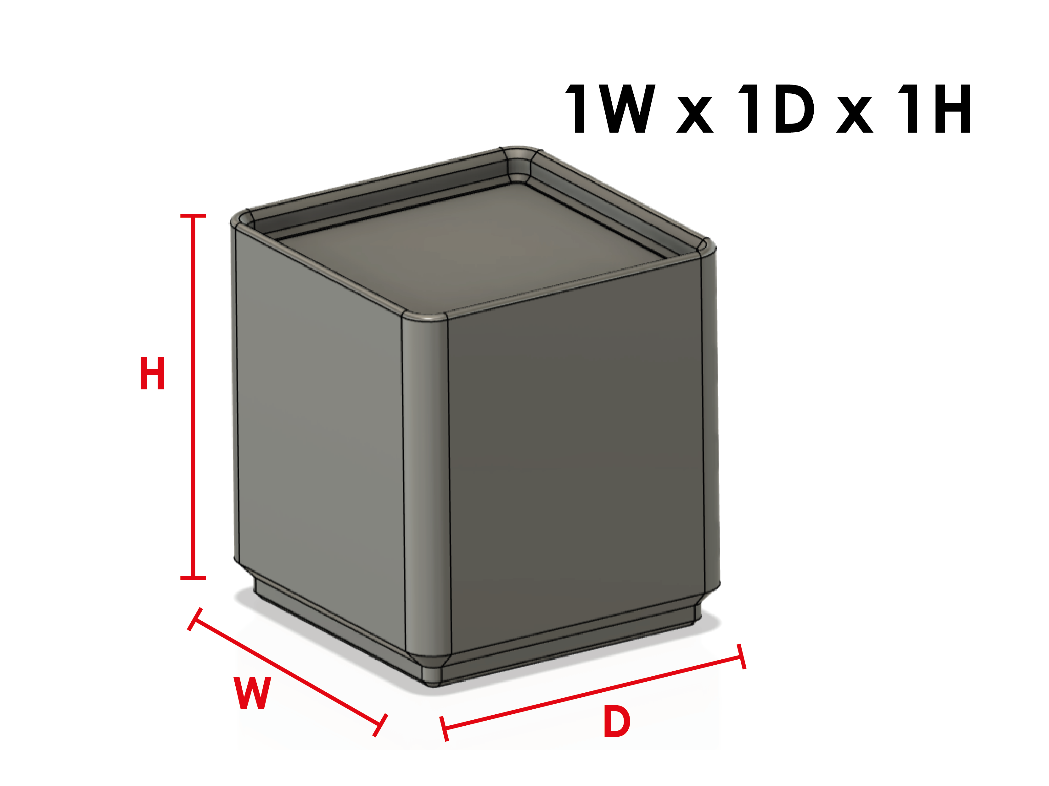 Customizable Gridfinity Boxes Filled-in (Fusion 360) by Spike Mix ...