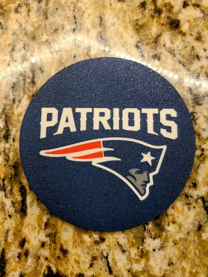New England Patriots Coaster by Anonymous | Download free STL model ...