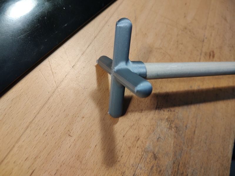 Pool cue support - cross by Wheart | Download free STL model ...