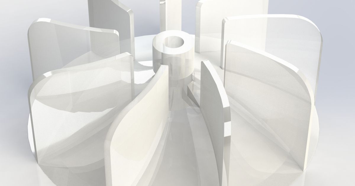 Hair Dryer Fan Blade by SolidWorks Maker | Download free STL model ...