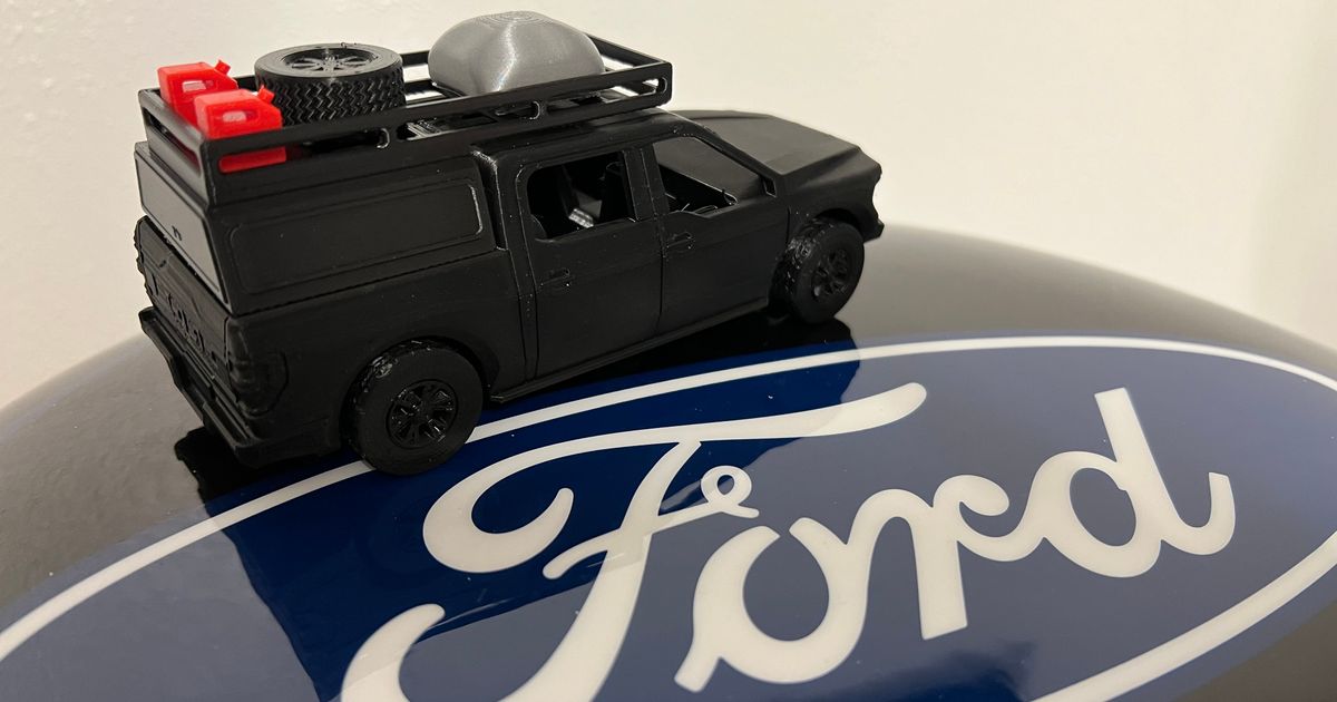 Ford Raptor Canopy, Rack and Accessories by Tony | Download free STL ...