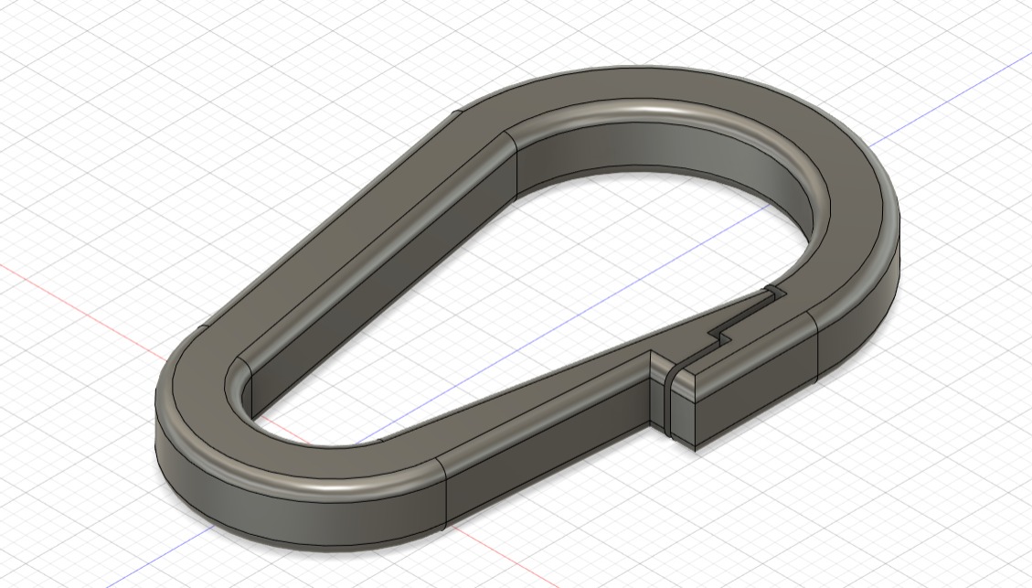 Small Carabiner by Hulktw | Download free STL model | Printables.com