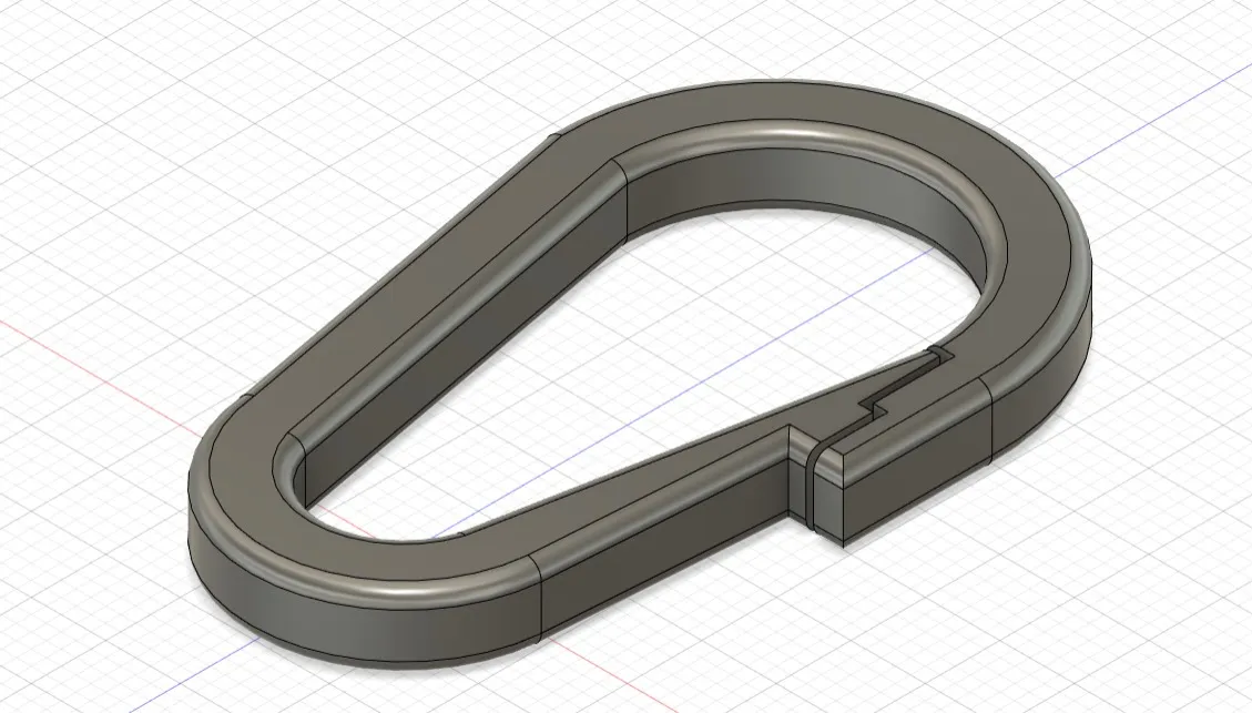 Small Carabiner by Hulktw | Download free STL model | Printables.com