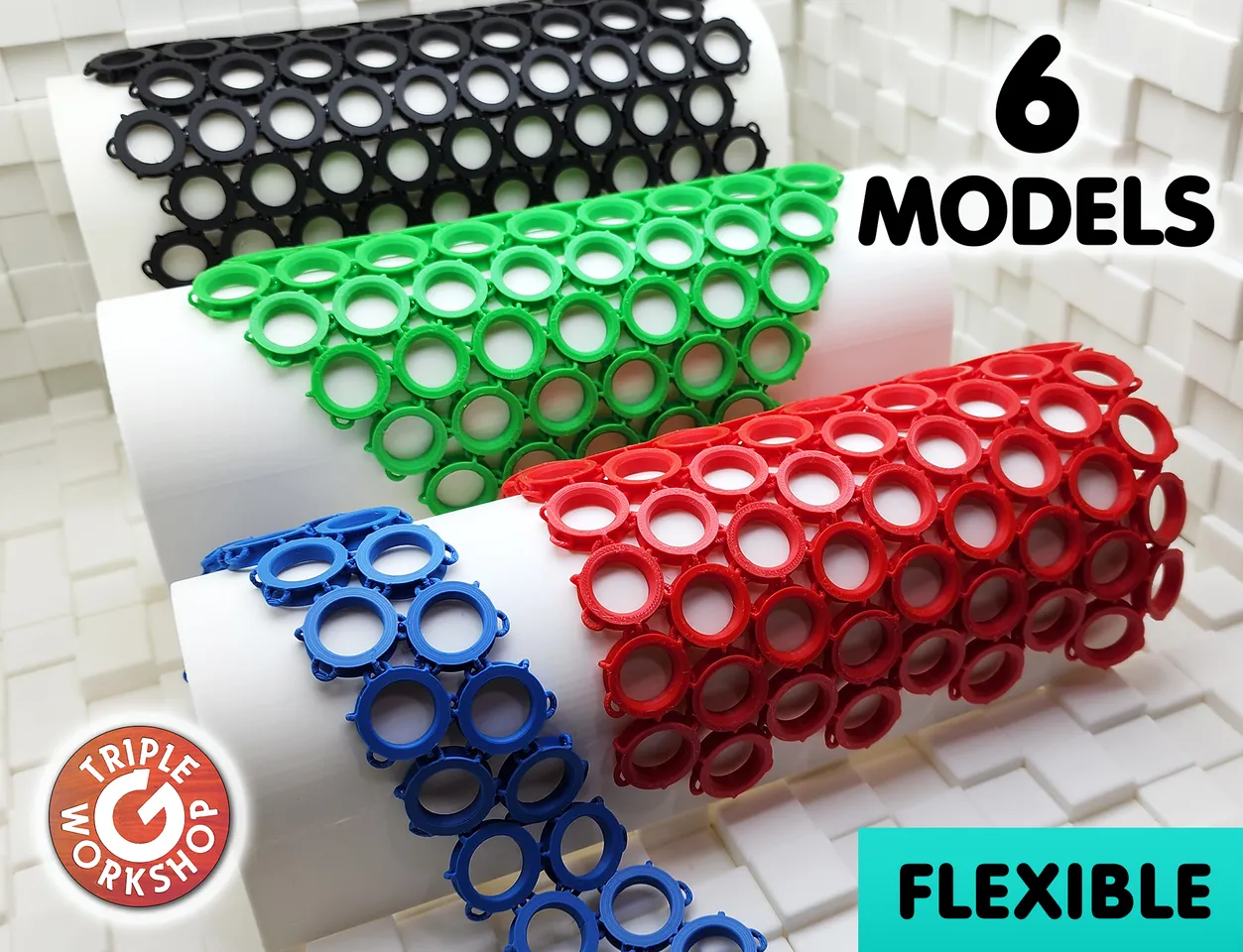 Flexible Ring Mesh 6 Models by Triple G Workshop | Download free STL ...