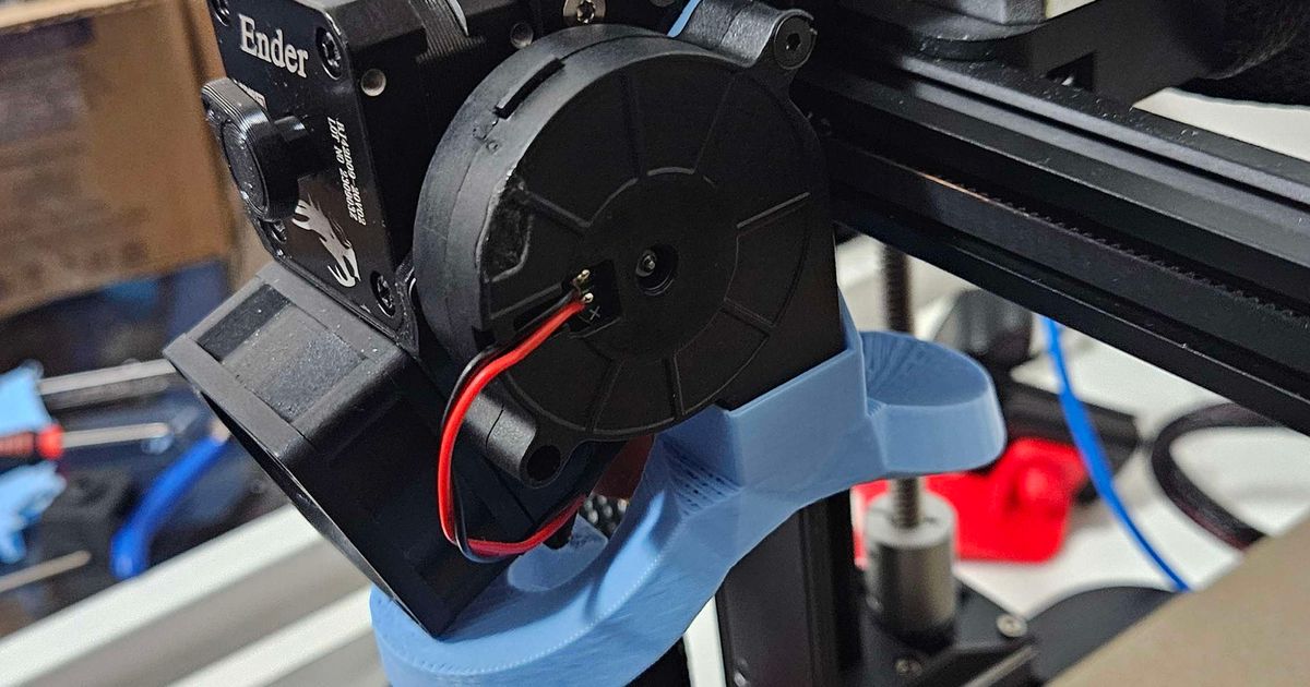 WIP - 5015 fan duct for Ender 3 V3 SE with K1/KE hotend by João Pedro Guedes | Download free STL ...