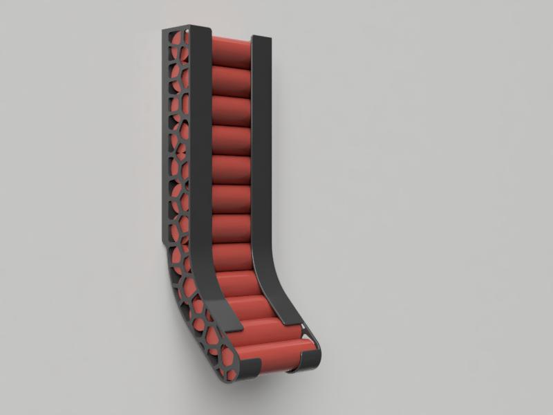 AA+AAA Battery holder, wall mounted by ORM | Download free STL model ...