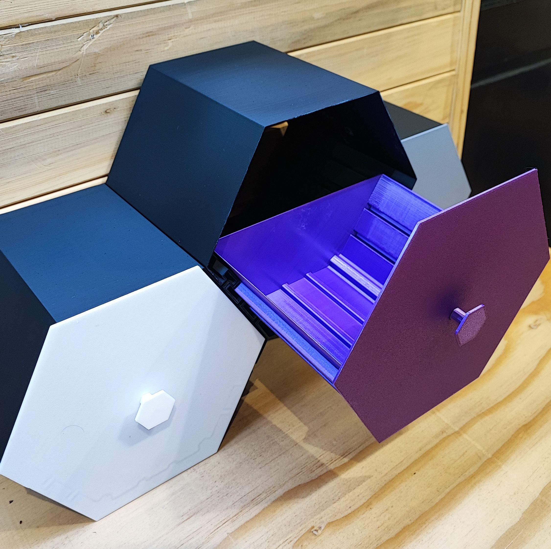 Large Hexagon Drawers - Quick Printing by dbw_dad | Download free STL ...