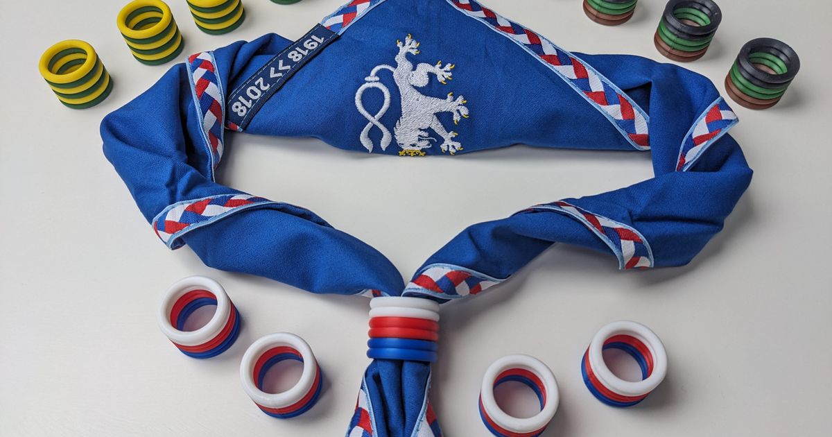 Simple scout woggle 1 (turbánek) by JD Vinyl | Download free STL model ...