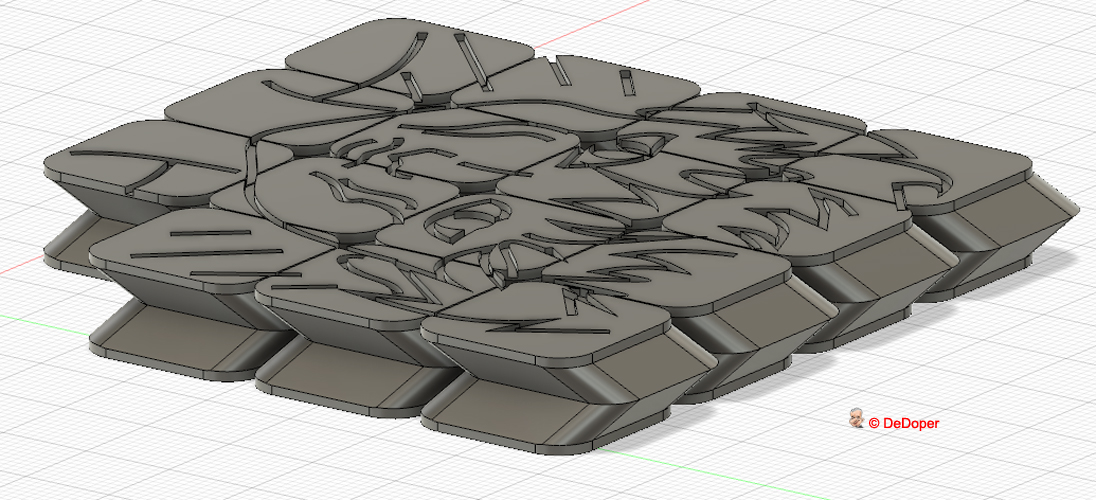 Sliding image puzzle von Dedoper | Kostenloses STL-Modell herunterladen ...