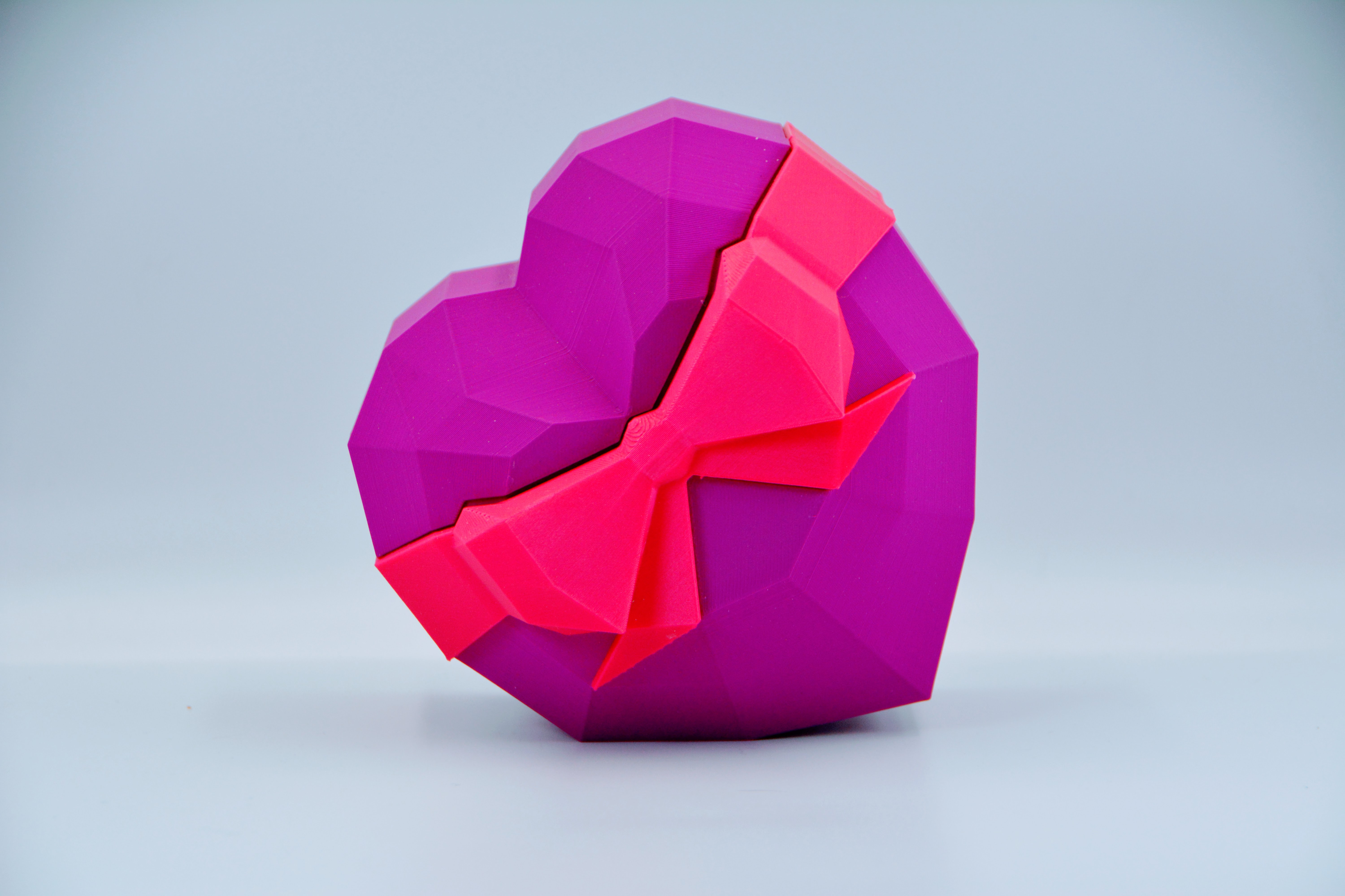 Low Poly Heart-Shaped Gift Box by TheCraftyMaker | Printables Store