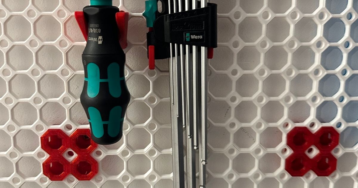 Wera Hex-Plus Multiboard (Pegboard) by Cram | Download free STL model ...