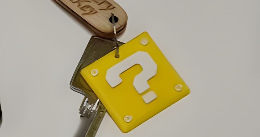 Question Keychain by Cipis | Download free STL model | Printables.com