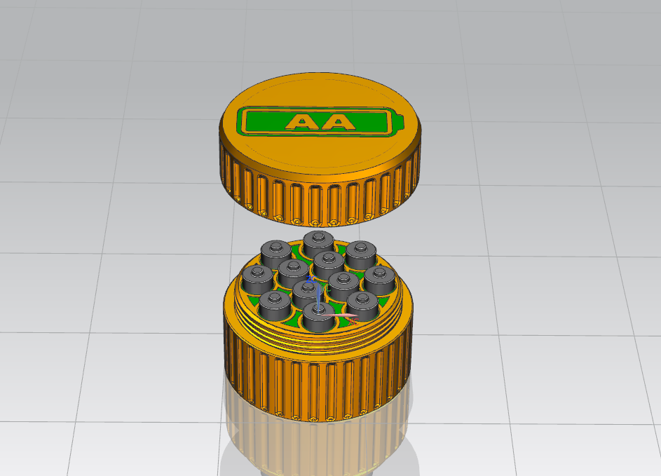 AA Battery Storage by Fredslund | Download free STL model | Printables.com