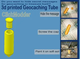 Geocaching Tube by Mark Hähnel | Download free STL model | Printables.com