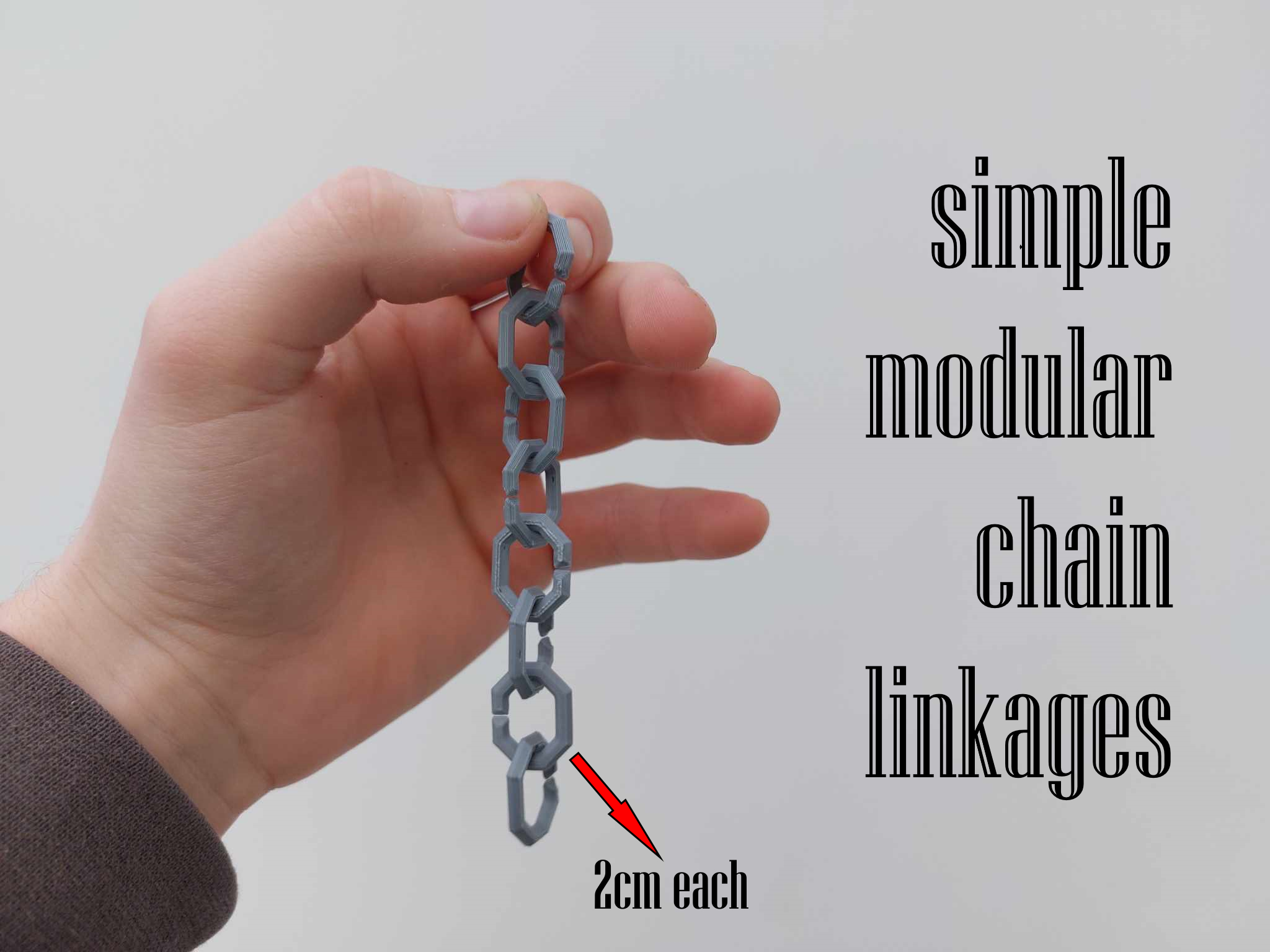 simple modular chain linkages by Moreno | Download free STL model ...