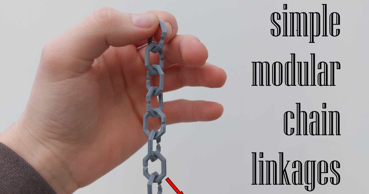 simple modular chain linkages by Moreno | Download free STL model ...