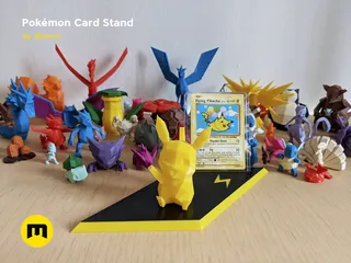 Pokemon Card Stands by 3Demon | Download free STL model | Printables.com
