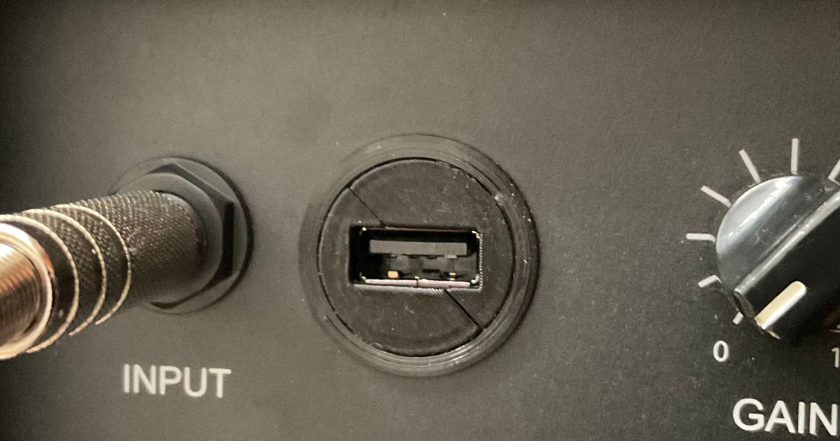 USB-A Panel Mount by UliLac | Download free STL model | Printables.com