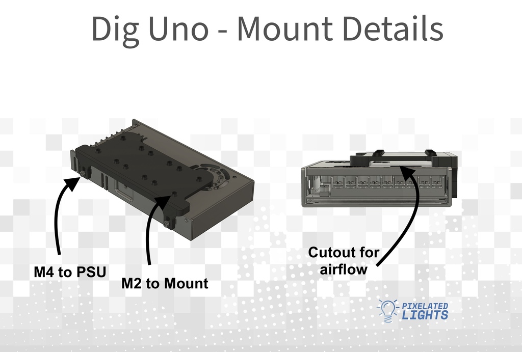 QuinLED Dig Uno - 3x Mount by Derik Whittaker | Download free STL model ...