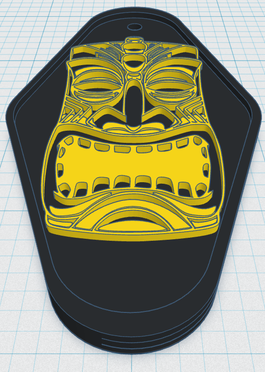 Tiki Keytag 49 by Peter Ennist | Download free STL model | Printables.com