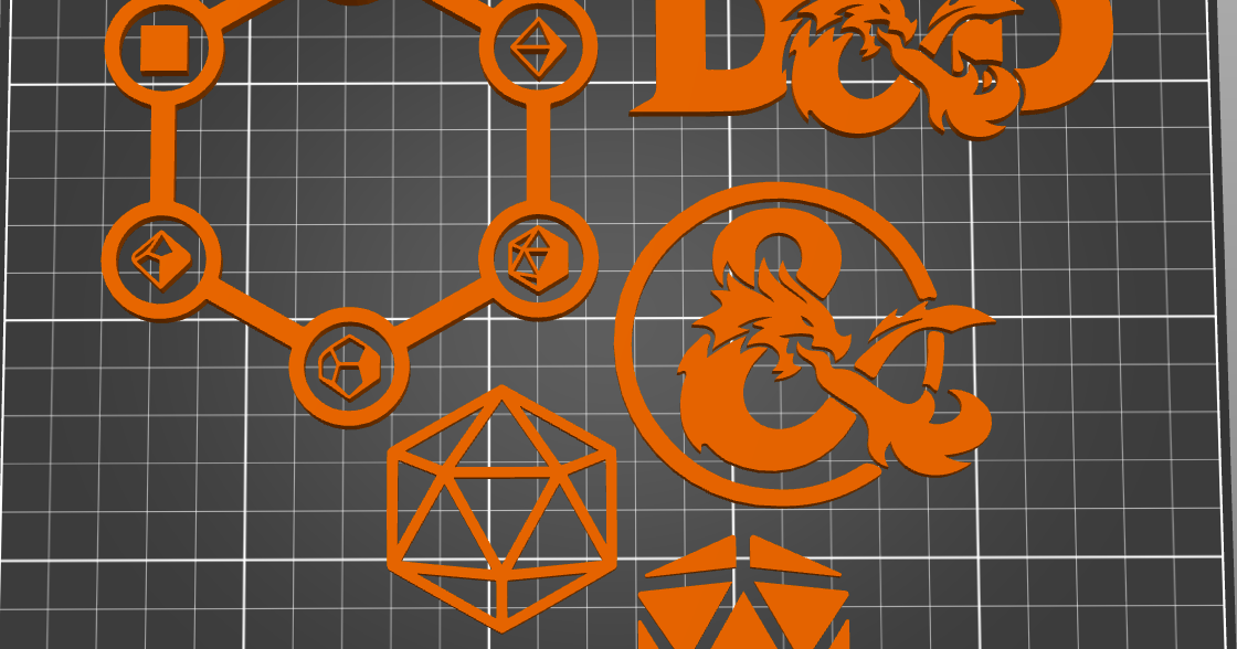 DND STL Logos, dice art, and 5e class Icons by Joe Mike Terranella ...