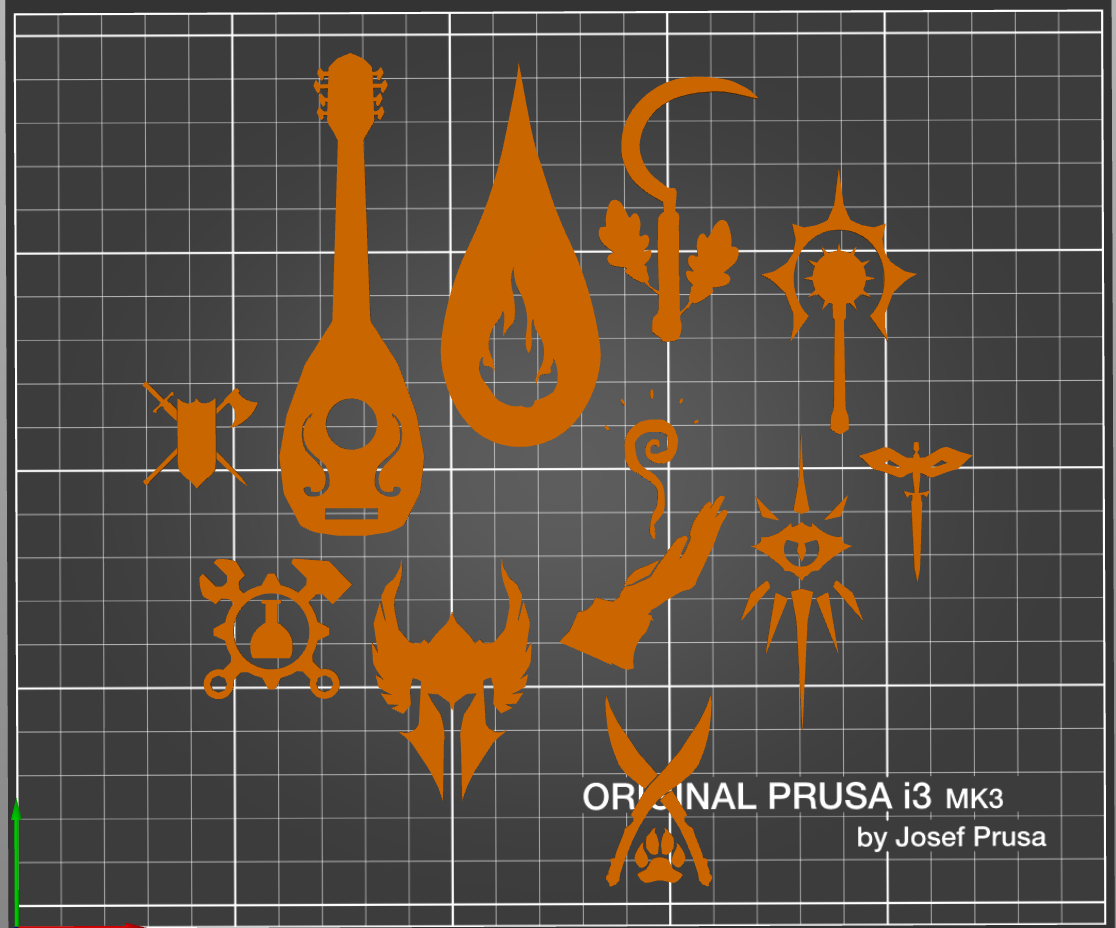 DND STL Logos, dice art, and 5e class Icons by Joe Mike Terranella ...