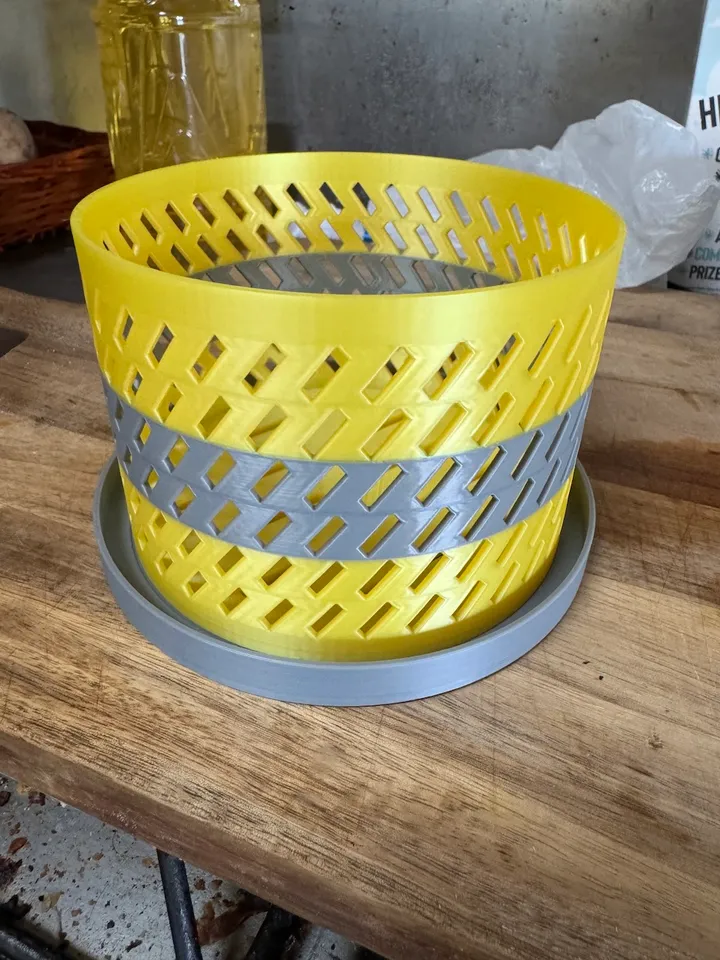 Orchid Pot & Base by ManxSteve | Download free STL model | Printables.com