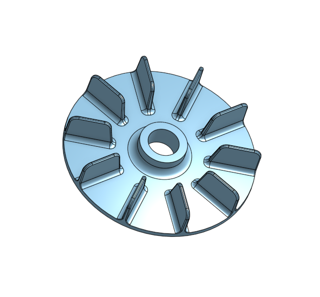 Motor Cooling Fan - Press Fit by kaje | Download free STL model ...