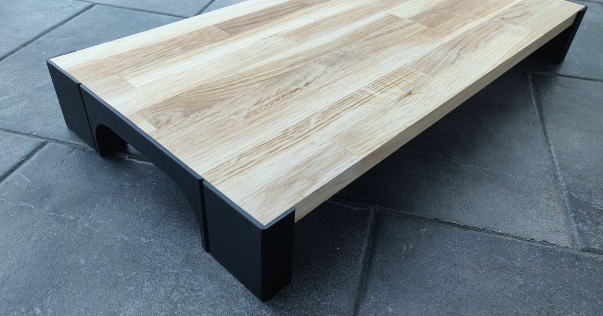 Parametric Monitor Stand Feet by funkyfourier | Download free STL model ...