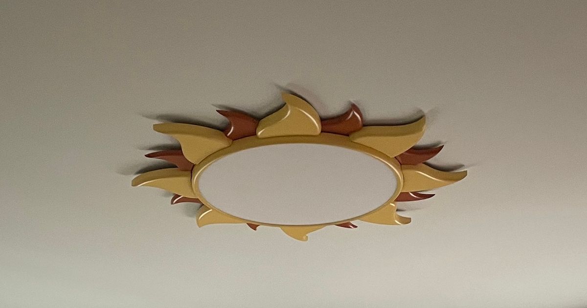 Sun Decoration for Round Lights by Anthony Compton | Download free STL ...